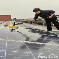 China Single Head Rotary Brush Solar Panel Cleaning Brush with 3m Extension Rod for High Altitude for sale