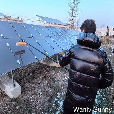 China 6.0m Water Fed Pole Manual Spray Brush for Solar Panel Cleaning with Water Hose for sale