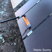 China 6.0m Water Fed Pole Manual Spray Brush for Solar Panel Cleaning with Water Hose for sale