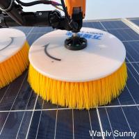 China Rotary Brush Cleaner for Solar Panels AC110-240V 180W Telescopic Rod 3.5-7.5m for sale