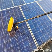 China Solar Panel Cleaning Machine with 3.5 Meters Telescopic Pole No Remote Control Needed for sale