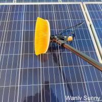 China Solar Panel Cleaner Rotary Brush 10 cm Nylon Yarns 3.5 m Aluminum Alloy Water Fed Handle for sale