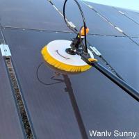 China PV Farm Cleaning Spin Brush 1-Head 1200mm Solar Panel Washer for sale