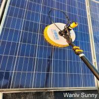 China PV Farm Cleaning Spin Brush 1-Head 1200mm Solar Panel Washer for sale