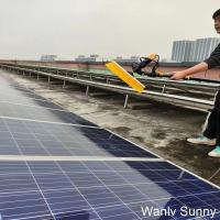 China PV Farm Cleaning Spin Brush 1-Head 1200mm Solar Panel Washer for sale