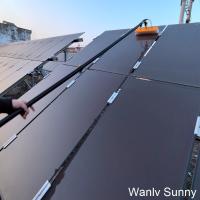 China Aluminum Alloy Solar Panel Cleaning Kit with Water Tap Connector 3.6m to 11.4m Pole for sale