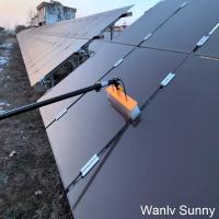 China 55cm Widened Solar Panel Cleaning Brush with 6.0m Aluminum Alloy Rod Manual Spray for sale