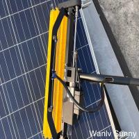 China Photovoltaic Cleaning Machine 60cm Nylon Brush 7.5m Telescopic Pole Solar Panel Cleaner for sale