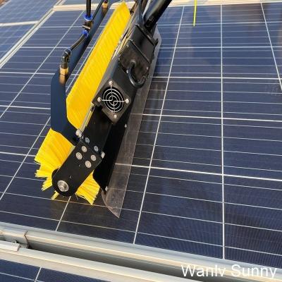 China Aluminum Alloy Carbon Fiber Solar Panel Cleaning Brush Water Fed Rolling 110V for sale