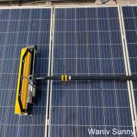 China Solar Panel Brush Cleaner 24ft Carbon Fiber Telescopic Pole Water Fed Cleaning Tool for sale