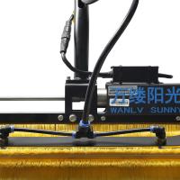 China CE Certified Electric Rolling Brush Solar Panel Cleaning System for Photovoltaic Panel Maintenance 110V for sale