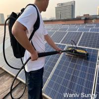 China Backpack Li-Ion Battery Powered Rolling Brush for Solar Panel Cleaning 48V for sale