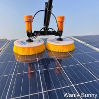 China Double Rotating Head Solar Cleaning Brush 40cm Width for PV Plant Maintenance for sale