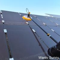 China Electric Single-Disc Rotary Brush for Solar Panel and Window Cleaning 1200mm for sale
