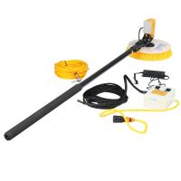 China Optimal Performance Solar Panel Cleaning Brush with Adjustable Single Nylon Brush Head and Manual Clean Type for sale
