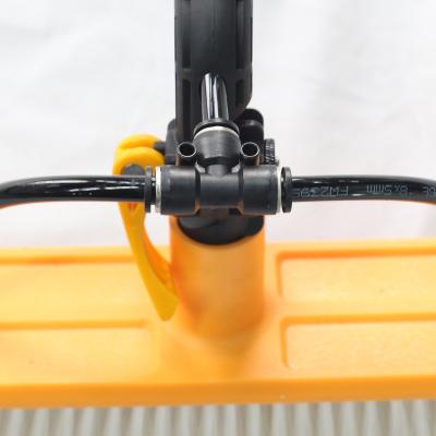 China Water Pipe Connected Solar Panel Cleaning Brush 3.6m-11.4m Telescopic Pole for sale