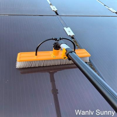China 11.4m Carbon Fiber Water Spray Brush for Solar Panel Roof Window Cleaning for sale