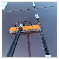 China PV Panel Cleaning Brush 7.1m Carbon Fiber Rod Water Hose Mini Pump Solar Panel Cleaner for sale