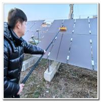 China Solar Panel Cleaning Brush Kit 80cm Brush Head 3.5-7.5m Telescopic Rod Aluminum Alloy for sale
