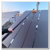 China Solar Panel Cleaning Brush Kit 80cm Brush Head 3.5-7.5m Telescopic Rod Aluminum Alloy for sale