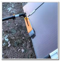 China Manual Solar Panel Cleaning Set Aluminum Alloy Telescopic Rod 3.5m 80cm Brush Head for sale
