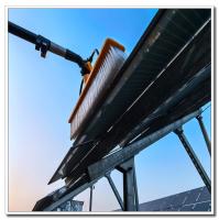 China Solar Panel Cleaning Brush with Water Spray Nozzle 80cm 3.5-7.5m Telescopic Pole for sale