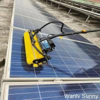 China Photovoltaic Farm Washing System Rolling Brush AC110 220V Power Supply Solar Panel Cleaner for sale