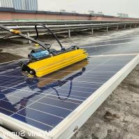 China Photovoltaic Farm Washing System Rolling Brush AC110 220V Power Supply Solar Panel Cleaner for sale