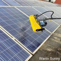 China Photovoltaic Farm Washing System Rolling Brush AC110 220V Power Supply Solar Panel Cleaner for sale