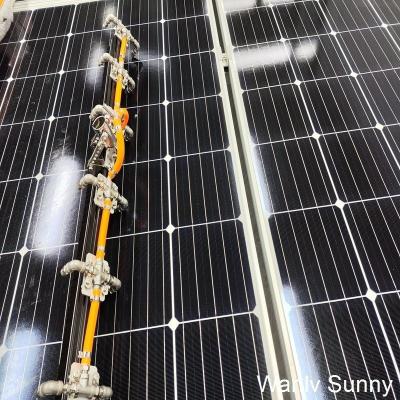 China 63 cm Solar Panel Cleaning Brush Set with Nylon Brush Telescopic Rod and Water Spray Nozzle for sale