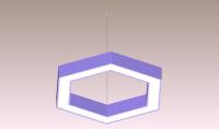 China SMD5630 Hexagon Led Pendant Light HR600X75mm Hex Pendant Light for sale
