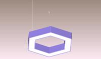 China SMD5630 Hexagon Led Pendant Light HR600X75mm Hex Pendant Light for sale