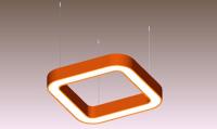 China Industrial Rectangle Linear Light Aluminum LED Linear Pendant Light for sale