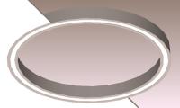 China 9331lm Round Linear Light 5000K-6500K Modern Linear Suspension Lighting for sale