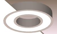 China 9331lm Round Linear Light 5000K-6500K Modern Linear Suspension Lighting for sale