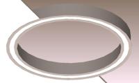 China 9331lm Round Linear Light 5000K-6500K Modern Linear Suspension Lighting for sale