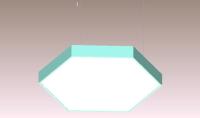 China 2700K-3500K Hexagon LED Panel Light Suspension Led Panel For Metro Station for sale