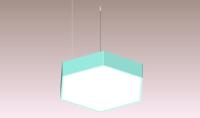 China 2700K-3500K Hexagon LED Panel Light Suspension Led Panel For Metro Station for sale