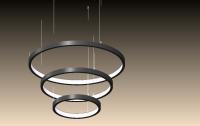 China CR1200X75mm 3 Ring Led Pendant Light 5800lm Circle Pendant Lamp for sale