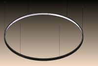 China CR1200X75mm 3 Ring Led Pendant Light 5800lm Circle Pendant Lamp for sale