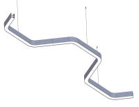 China Customized LED Curved Light 60W 3000lm-10000lm Curved Led Ceiling Light for sale