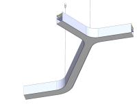 China Branch Linear Suspension Lighting Customized LED Light For Office And Home for sale