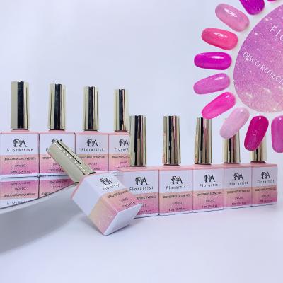 China 15ml UV Gel Polish with Diamond Reflective Glitter - Disco Sparkle Effect for Professional Nail Art & Salon Use for sale