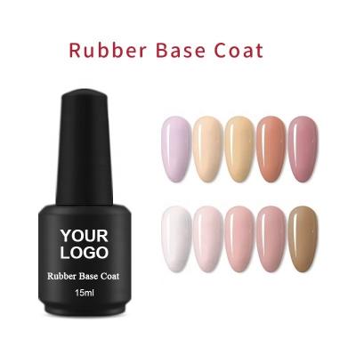 China OEM Private Label UV Gel Nail Polish Rubber Base Coat - 1000+ Colors, Low MOQ for Nail Salons for sale