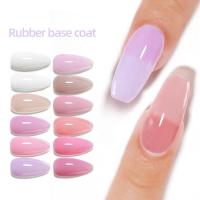 China OEM/ODM Colored Rubber Base Coat LED Rose Gel Polish - 600pcs Bulk, 1000+ Colors, MSDS Certified for sale