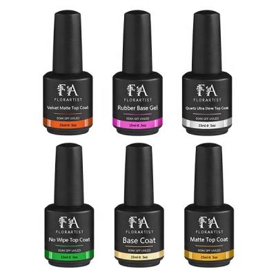 China OEM Custom Multi-Function Nail Gel Polish System with Rubber Base Coat & Top Coat - 1oz & 2oz Sizes Available for sale
