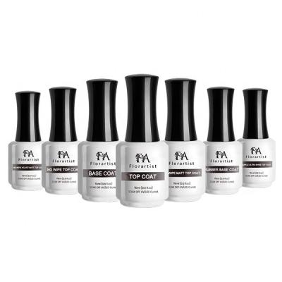 China 15ml UV Gel Polish System with Rubber Base and Top Coat for Professional Nail Salons and DIY Use for sale