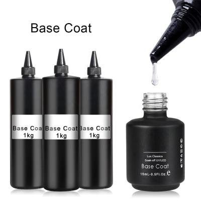 China 15ml UV LED Gel Nail Polish Base Coat Top Coat Primer - Soak Off Transparent Nail Art System with Custom Logo Options for sale