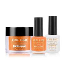 China OEM Custom 3-in-1 Dipping Acrylic Powder & Gel Polish Kit - 60 Second Dry Time, 3 Week Lasting Nail System for sale