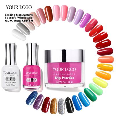 China 3-in-1 Gel Nail Polish and Dipping Powder System - 60 Second Drying, 3 Week Lasting Professional Nail Art Solution for sale